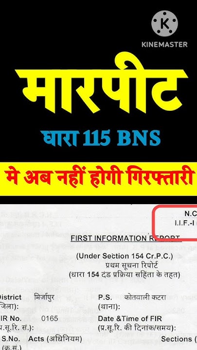 नया कानून मारपीट लड़ाई झगड़े पर नहीं होगी गिरफ्तारी BNS 115 VIRAL VIDEOS - YouTube
