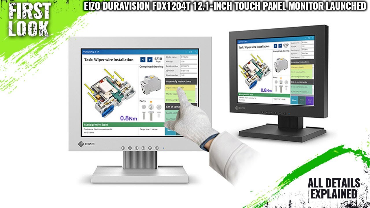 EIZO DuraVision FDX1204T 12.1-inch Touch Panel Monitor Launched ...