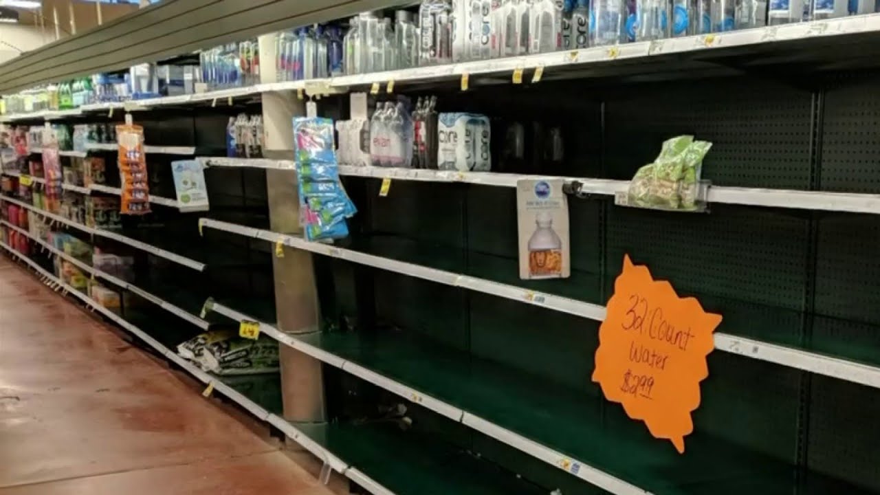 Local stores cleared out as Hurricane Florence grows closer - YouTube