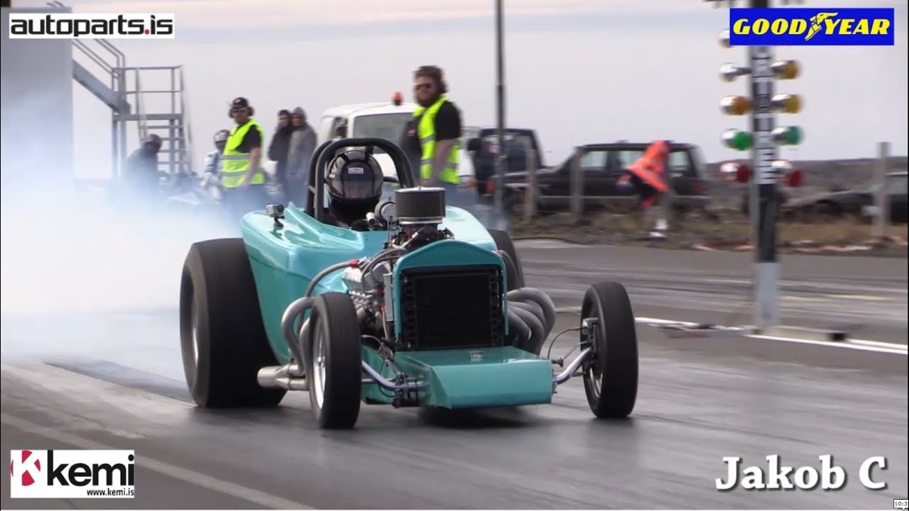 Drag Racing Iceland! 4. round in Icelandic Championship - YouTube