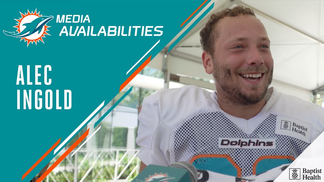 FB Alec Ingold meets with the media | Miami Dolphins Training Camp ...
