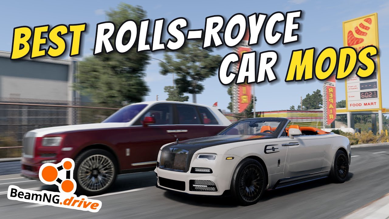 Best Rolls-Royce Car Mods for BeamNG Drive - YouTube