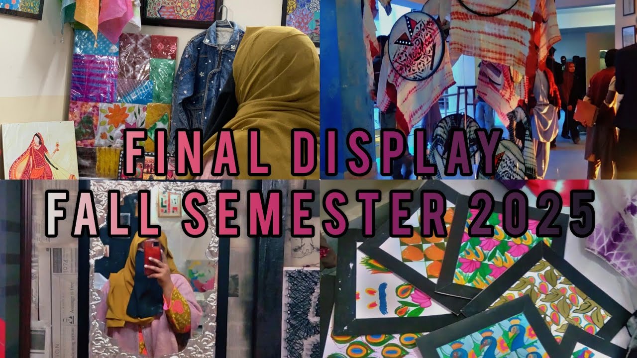 final display.💥👑| 3 smester ka finall display | finally complete - YouTube
