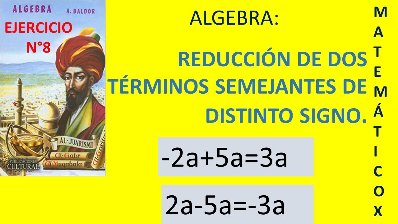 82) REDUCCIÓN DE TERMINOS SEMEJANTES DE DISTINTO SIGNO - YouTube