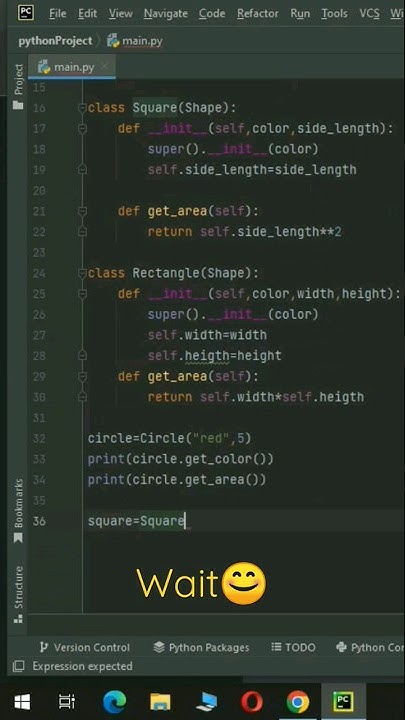 Geometric Shape Inheritance With Python | #shorts #shortvideo #short #python - YouTube