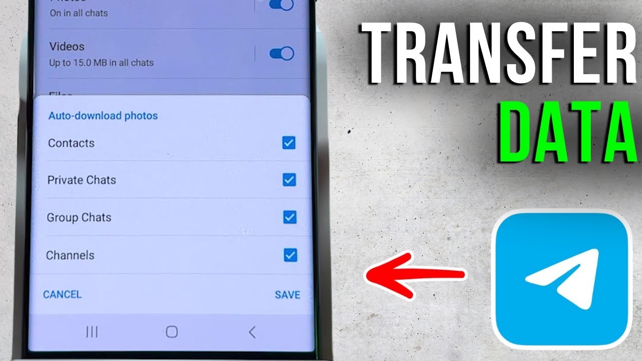 How to Transfer Telegram Data to a New Phone - YouTube