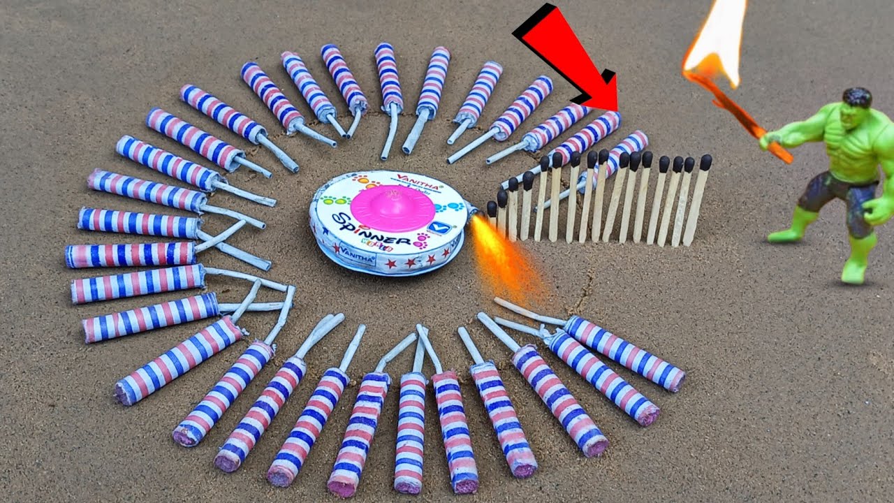 Lots of Unlimited bijli Crackers Vs diwali Ground Chakkar Experiment 😰 ...