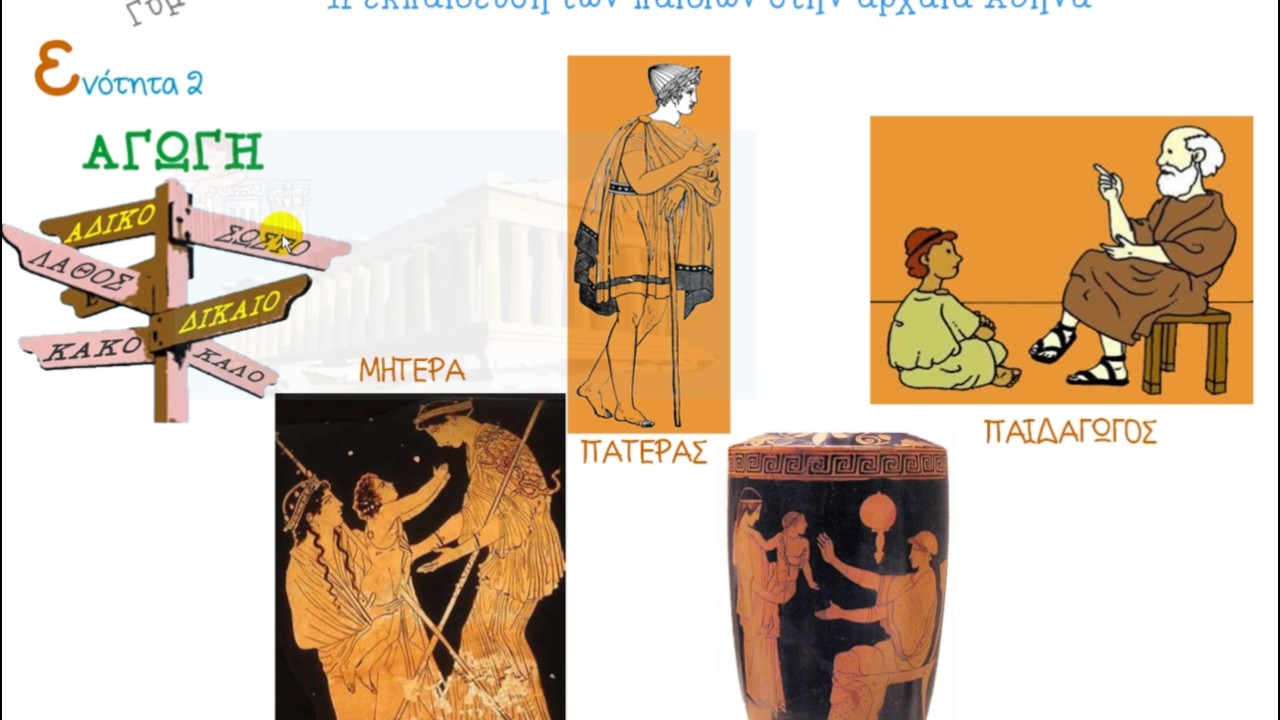 Η εκπαίδευση των παιδιών στην αρχαία Αθήνα - YouTube