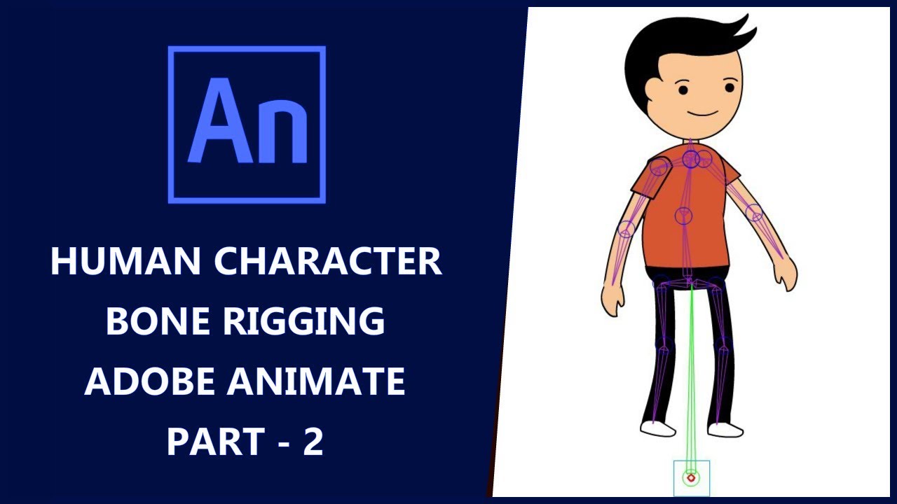 Human Character rigging in Hindi using Adobe Animate CC part 2 | 2D ...
