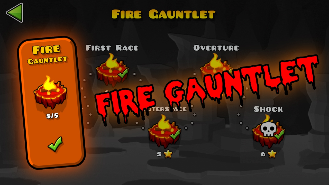 Fire Gauntlet - The Lost Gauntlets [Geometry Dash 2.1] - YouTube
