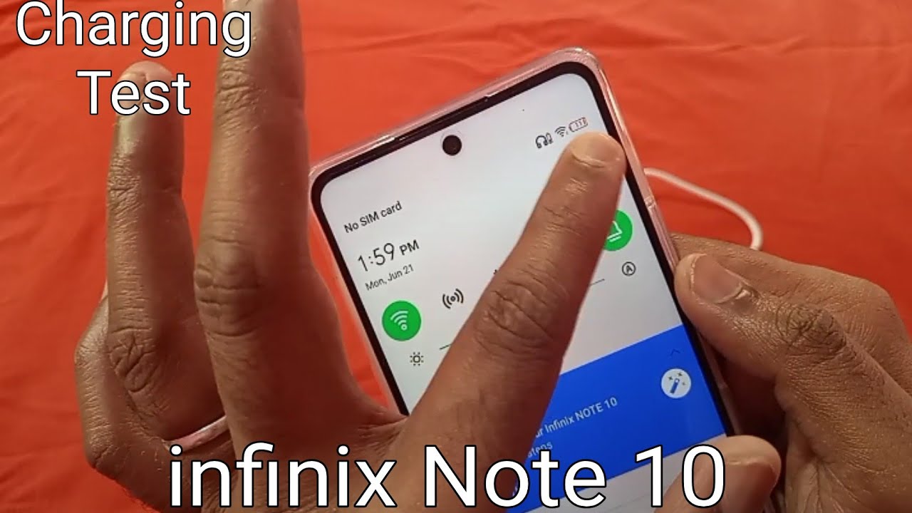 infinix Note 10 Charging Test - YouTube
