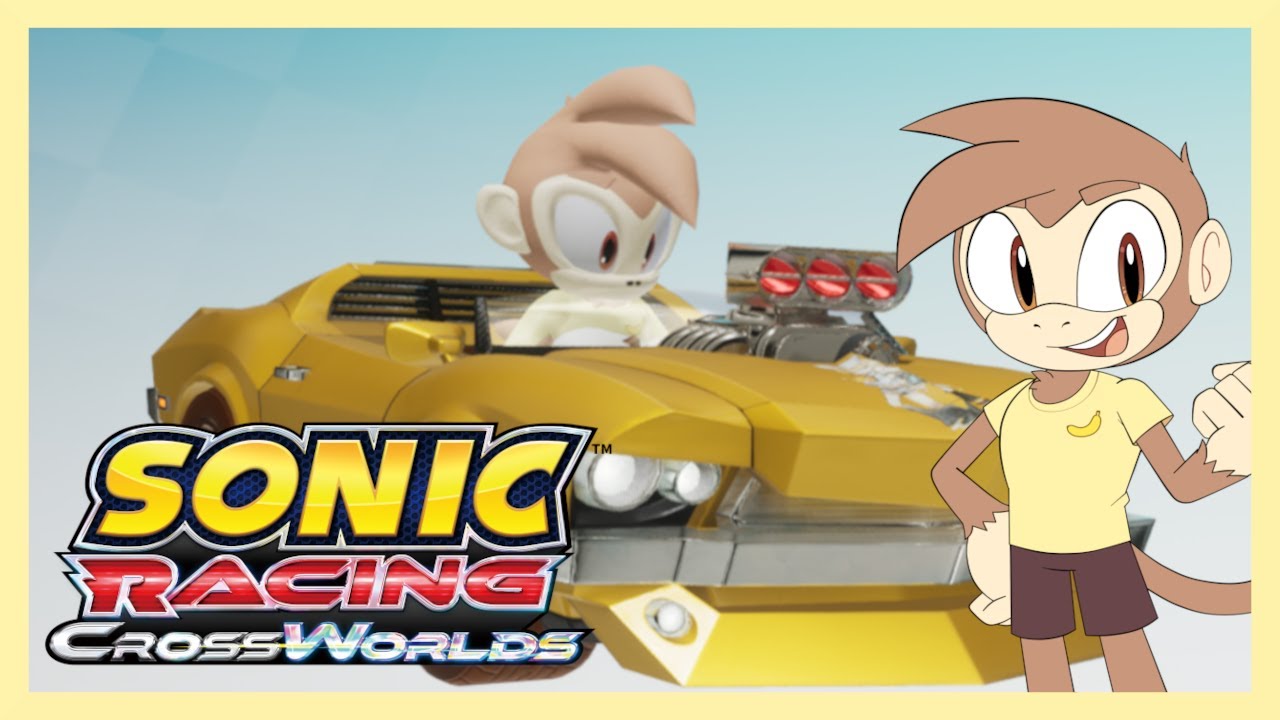 Connor the monkey plays Sonic Racing Crossworlds LIVE! - YouTube
