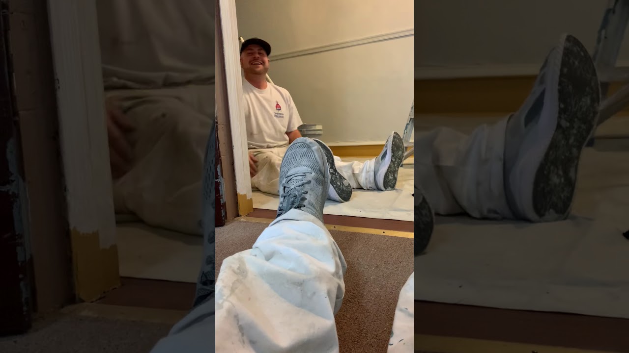 Goofing around at work Dave and Steph - YouTube