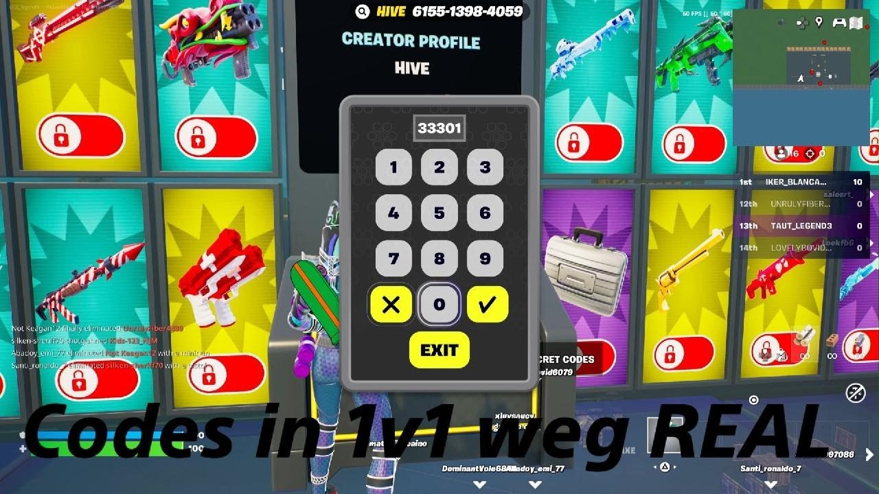 1v1 With every gun Codes REAL - YouTube