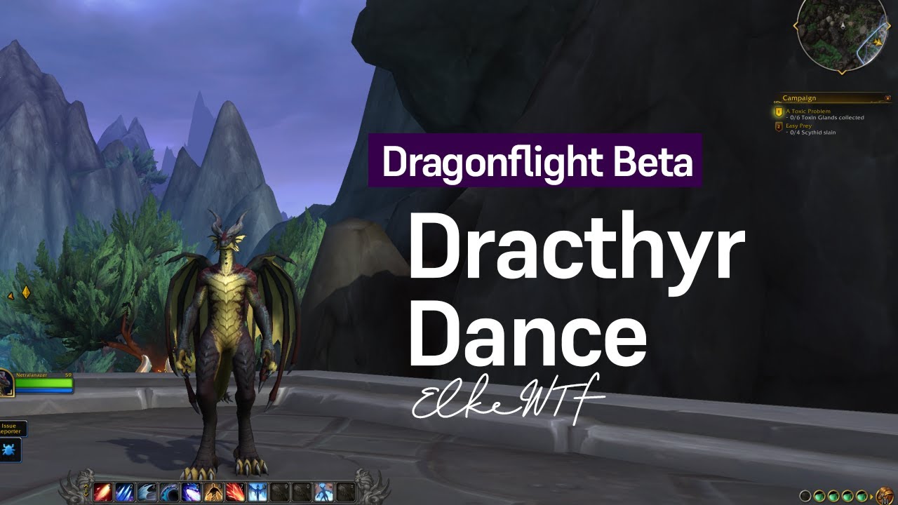 Female (Body 2) Dracthyr Evoker Dance - Dragonflight - YouTube