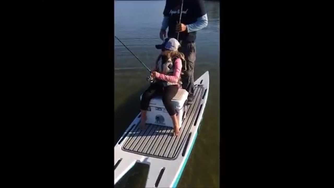 Flats Fishing on the L2Fish Stand-Up Paddle Board - YouTube