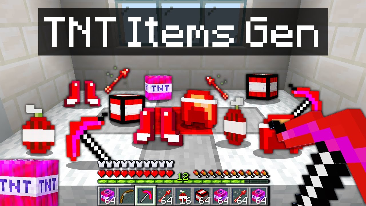 Minecraft Bedwars but I added custom TNT item generators.. - YouTube