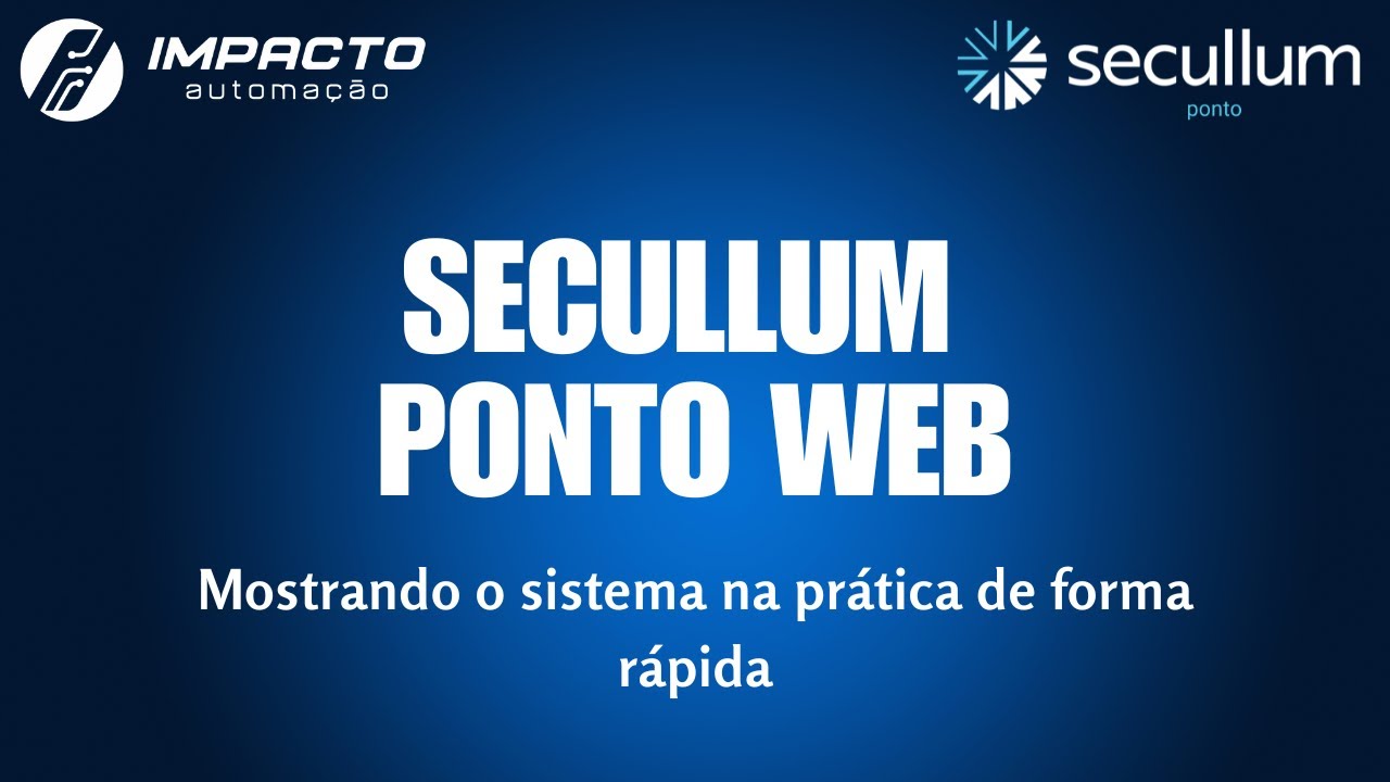Software Ponto Secullum - Apresentação resumida na prática - YouTube
