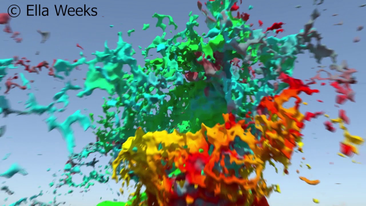 Paint Splash Simulation - YouTube