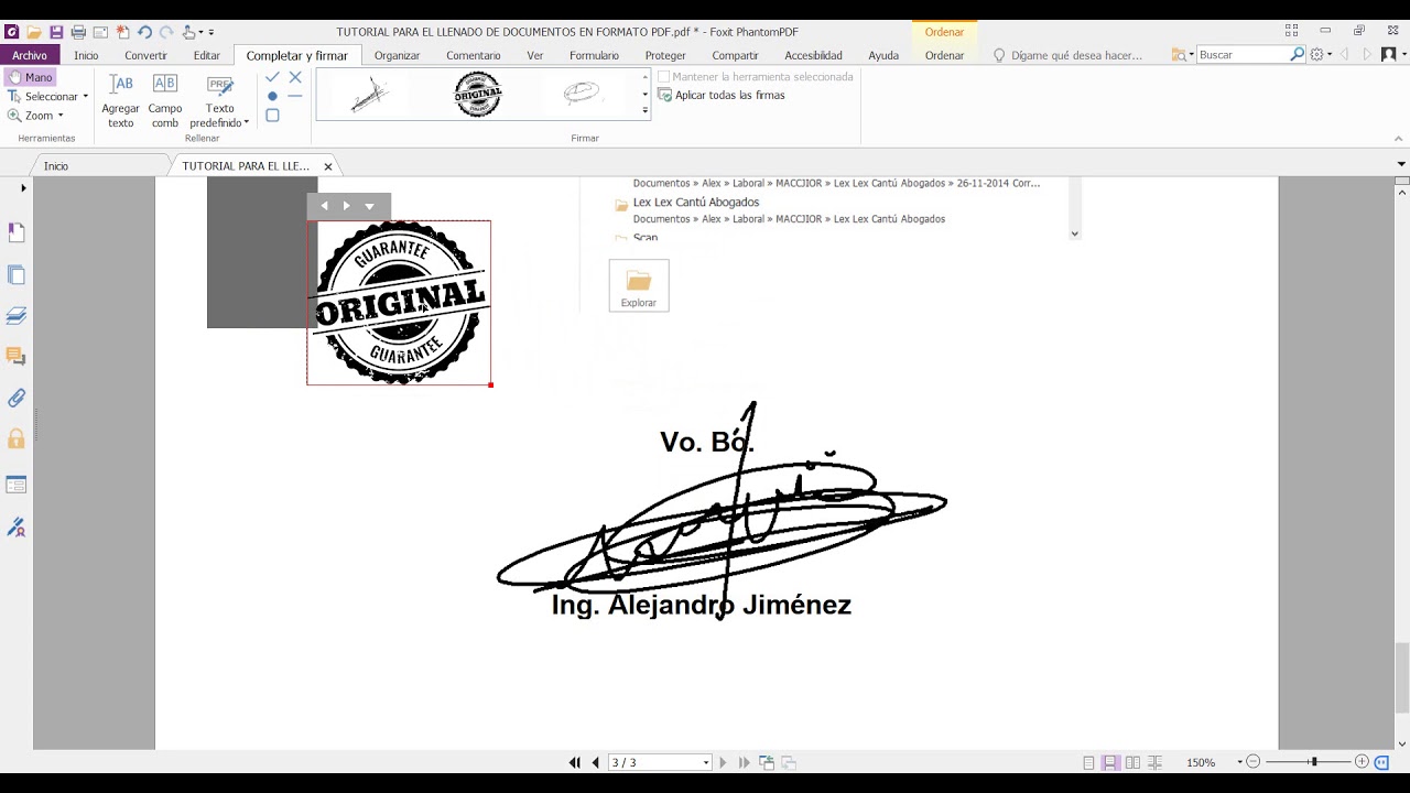Como colocar Firma o Sello en Documentos PDF - YouTube