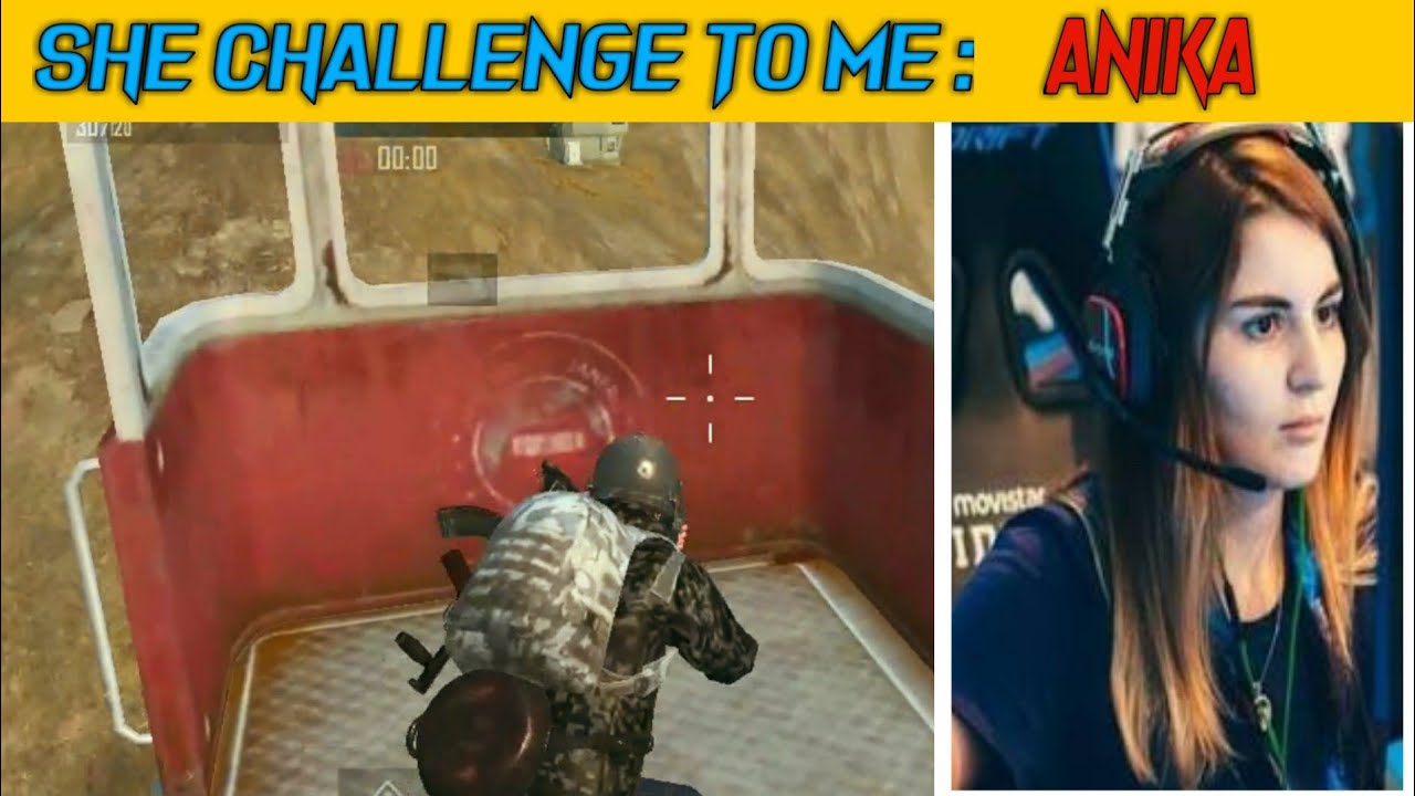 A GIRL GAMER CHHALLENGE ME AND CALL TO COME ON STADIUM | ANIKA NE ...
