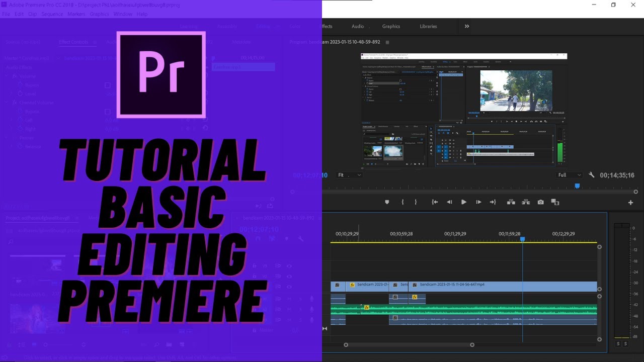 TUTORIAL BASIC ADOBE PREMIERE PRO | INDONESIA KAMERA - YouTube