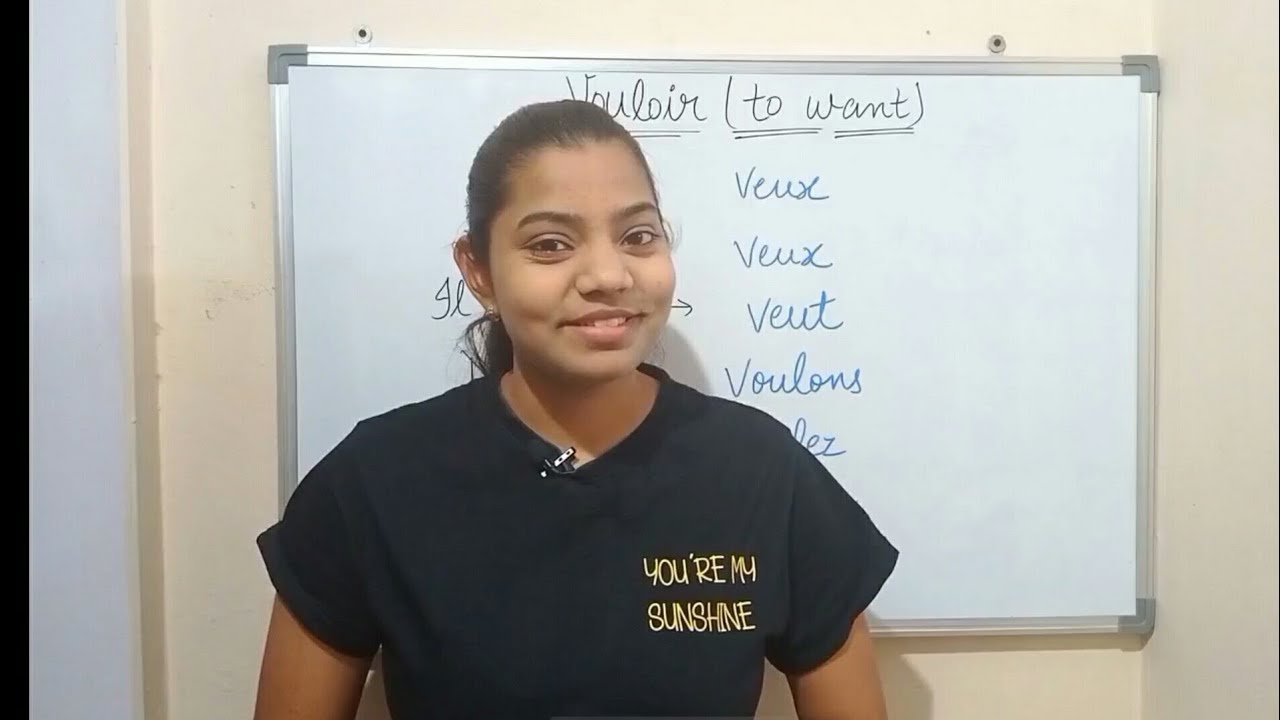 Vouloir verbe conjugation in French (to want) in present tense - YouTube