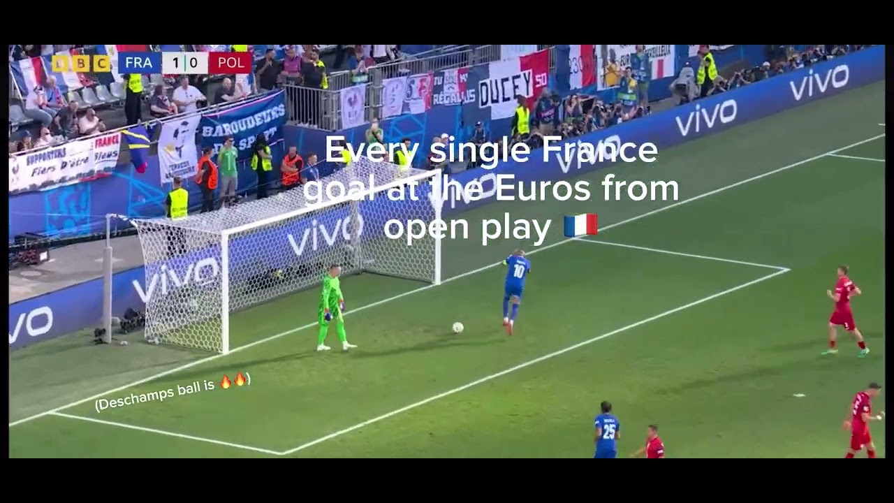 Every France goal from open play at Euro 2024 #france #euro2024 #mbappe ...