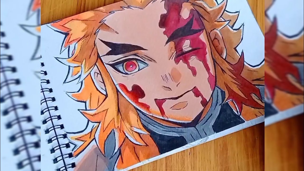 Showing My Demon Slayer Drawings 🤯🔥 || Comment For Tutorials ️ - YouTube
