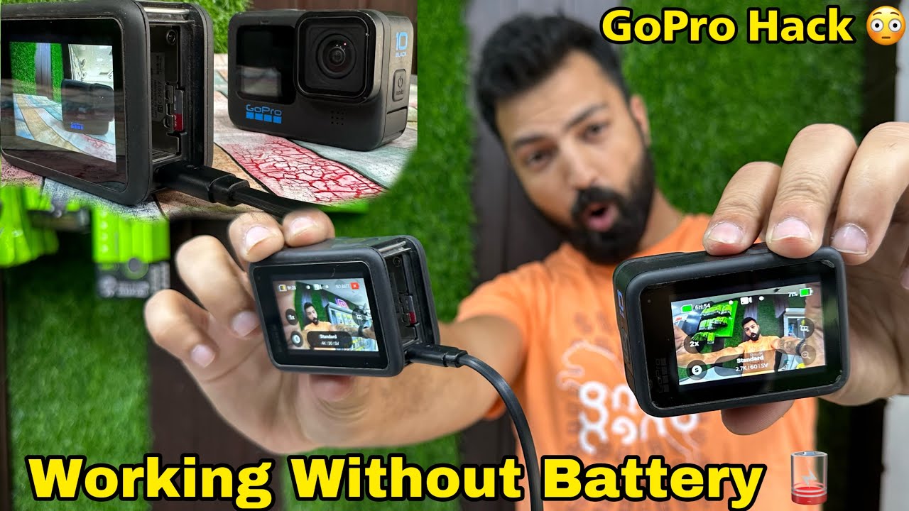 Shocking😱 GoPro Working Without Battery 😳 All Day Power 😍 - YouTube
