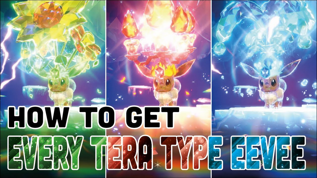 Catch all 18 Tera Types for Eevee Right Now - YouTube