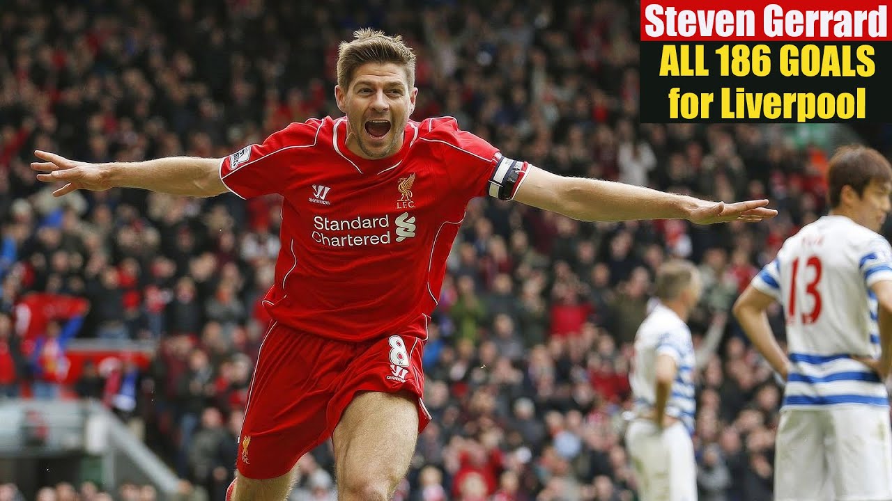 Steven Gerrard All 186 Goals for Liverpool. - YouTube