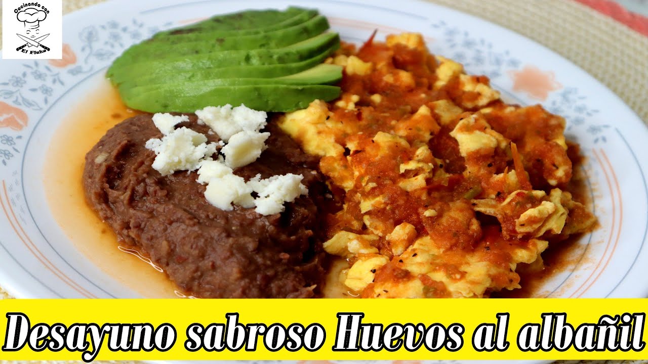 Como Hacer Huevos al albañil | Desayuno Económico - YouTube