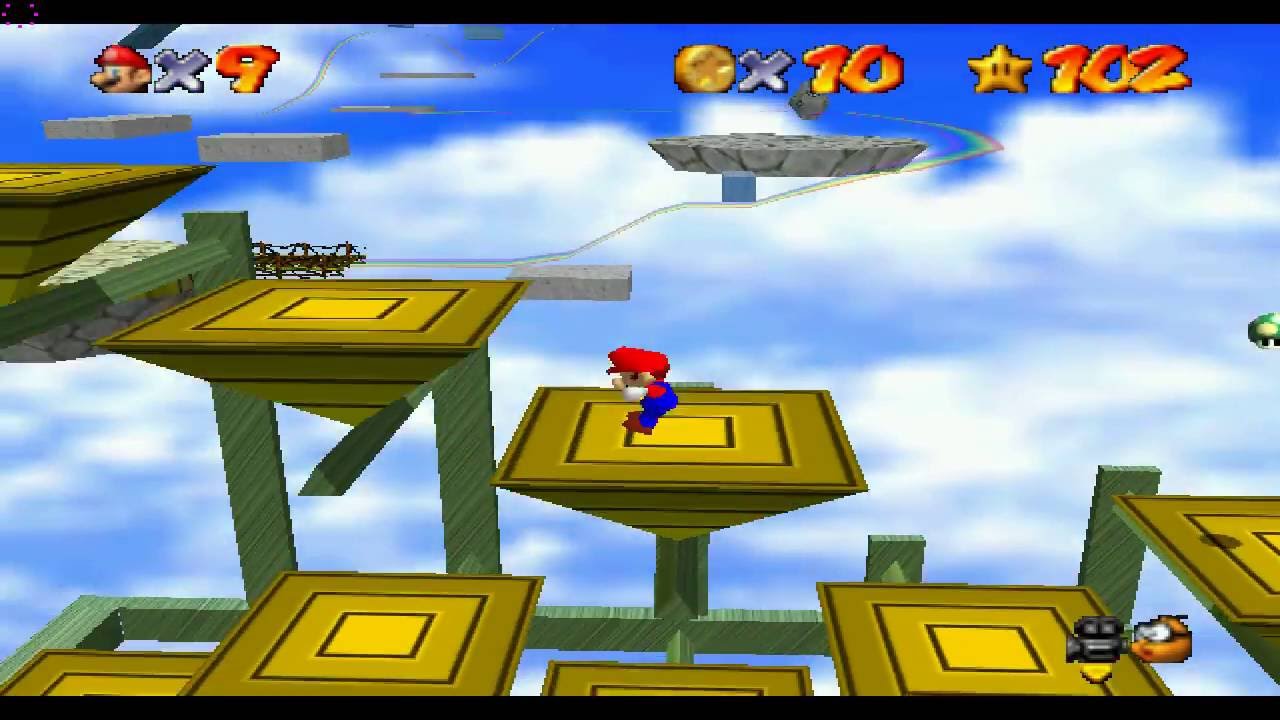 Super Mario 64 Course 15 Star 5 - TRICKY TRIANGLES! - YouTube