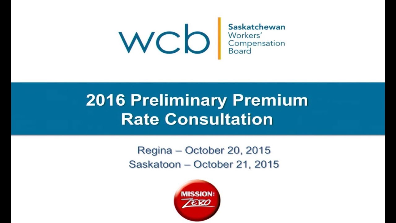 2016 WCB Rate Setting Information Session - YouTube
