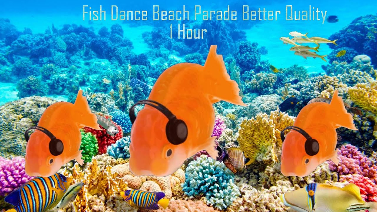Fish Dance Beach Parade Better Quality 1 Hour | Elongated memes - YouTube