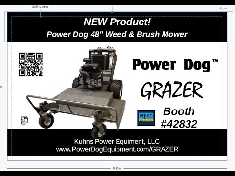Americas Largest Walk Behind Brush Mower! The GRAZER is Born - YouTube