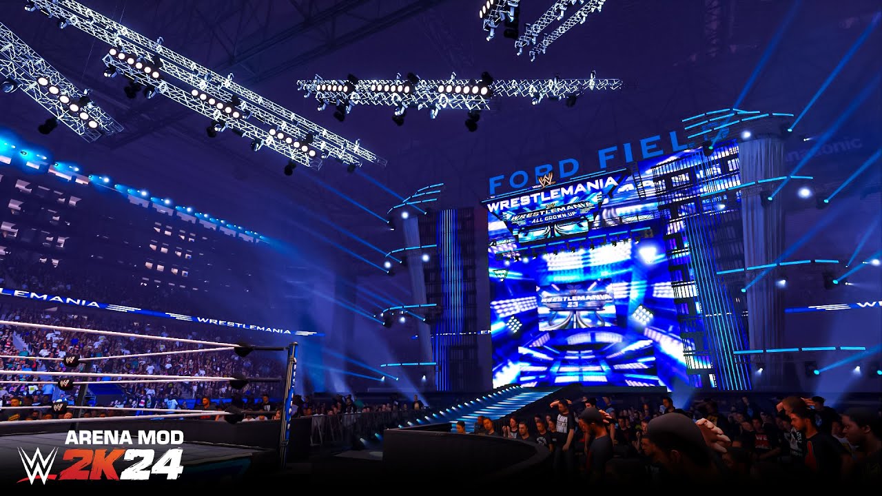 WWE 2K24: WrestleMania '23 Pc Modded Arena! - YouTube