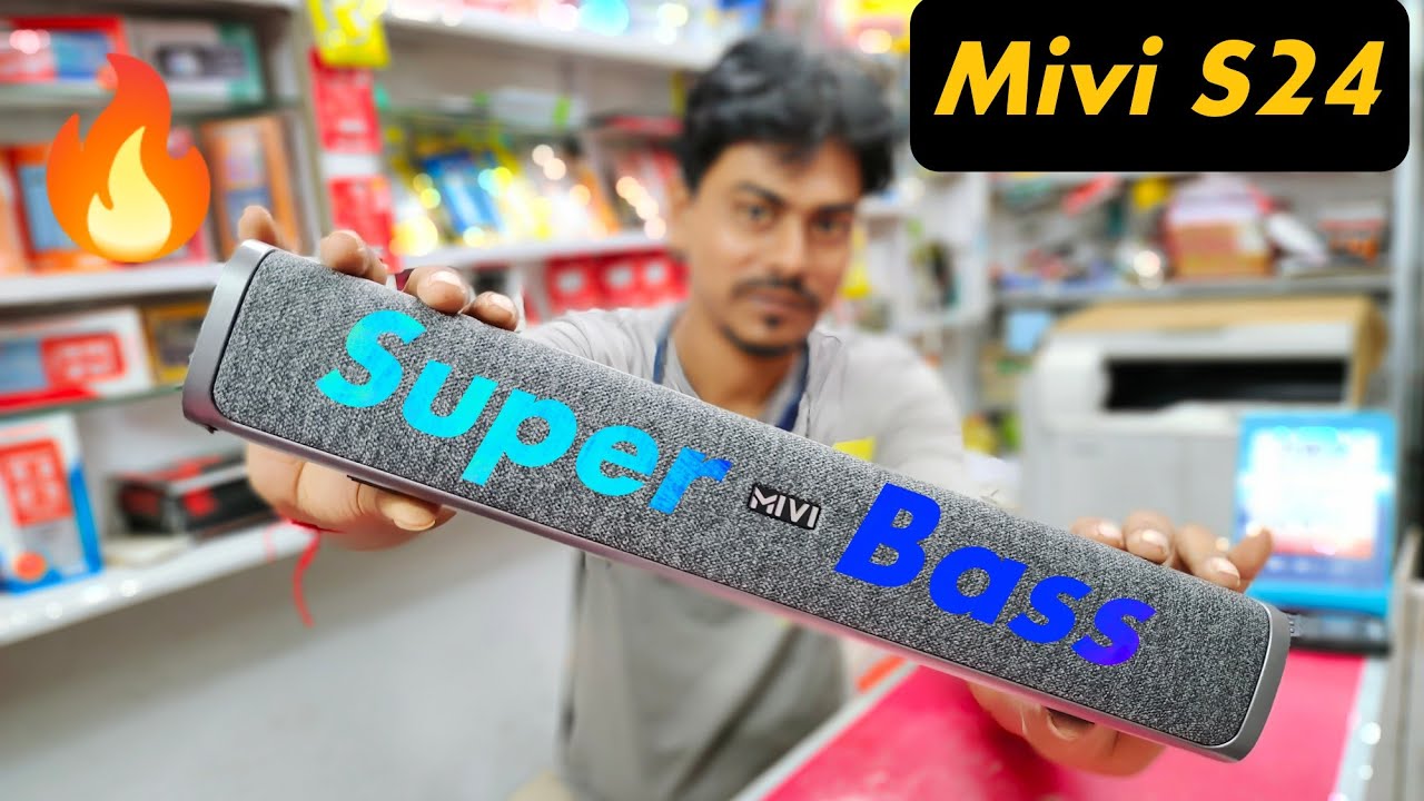 MIVI Fort S24 Mini Wireless Sound Bar Unboxing | Full Review & Sound ...