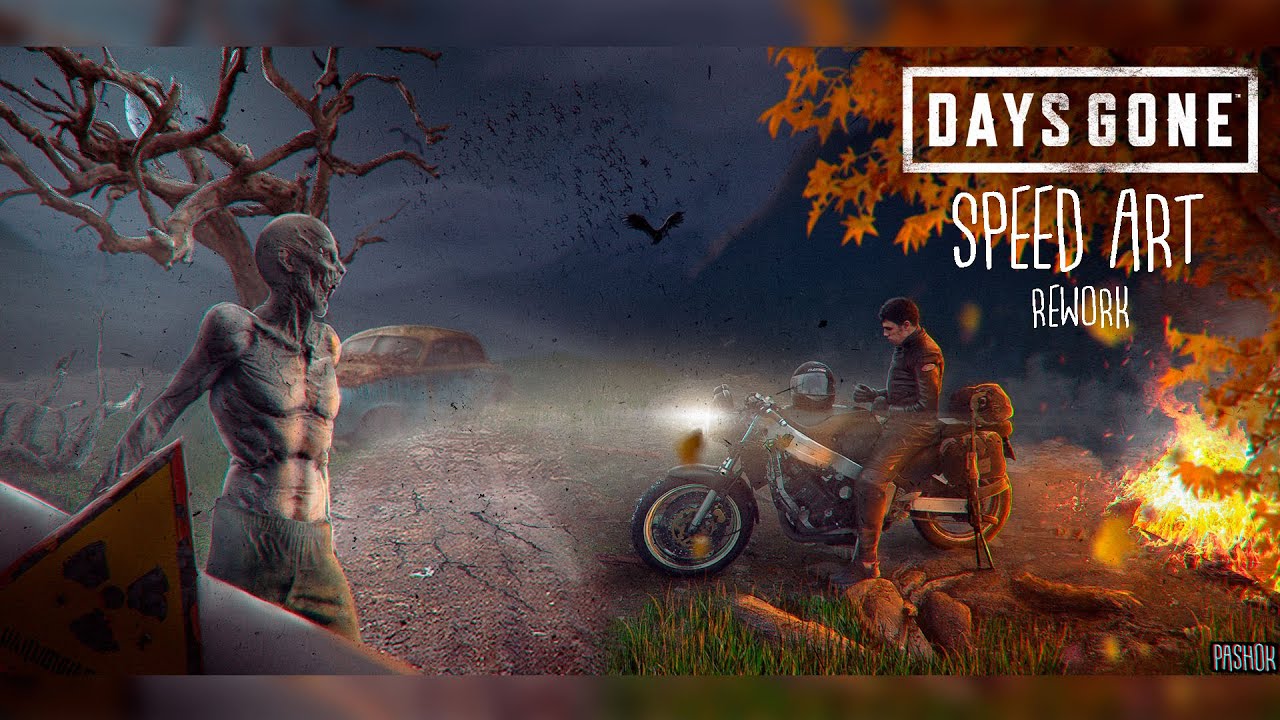 speed-art - Days Gone in real life ( Rework ) | Photoshop speed-art ...