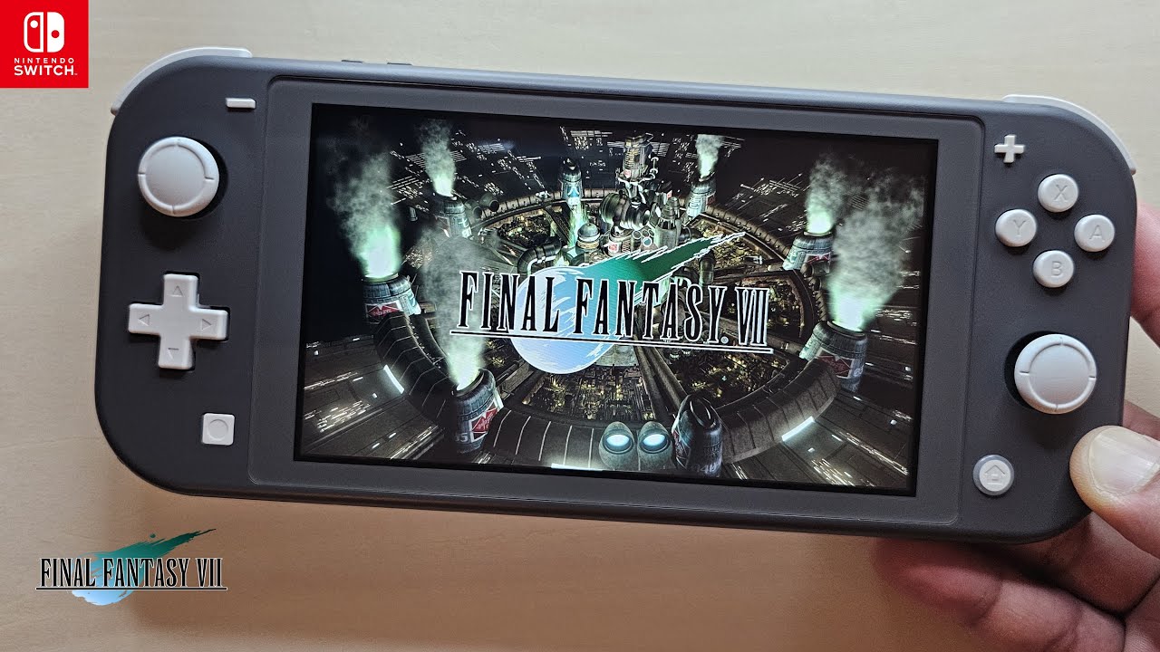 Final Fantasy 7 Nintendo Switch Lite Gameplay - YouTube