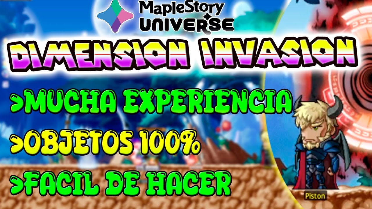😍GANA MUCHA EXP en DIMENSION INVASION en MAPLESTORY NFT 2025 - YouTube