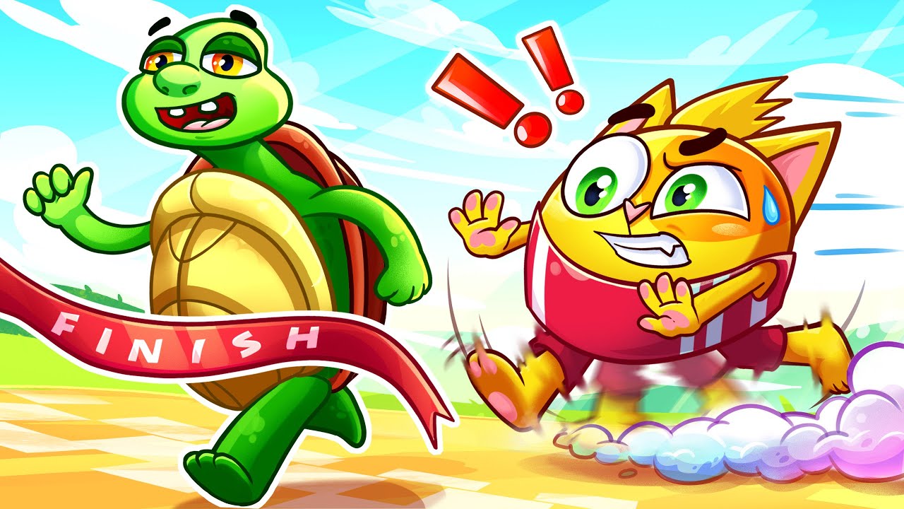 The Tortoise and the Hare Song 🐢🐰 | Funny Kids Songs 😻🐨🐰🦁 And Nursery ...