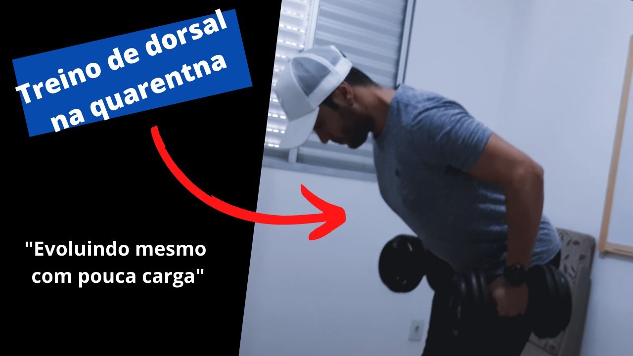 Treino de dorsal em casa! - YouTube