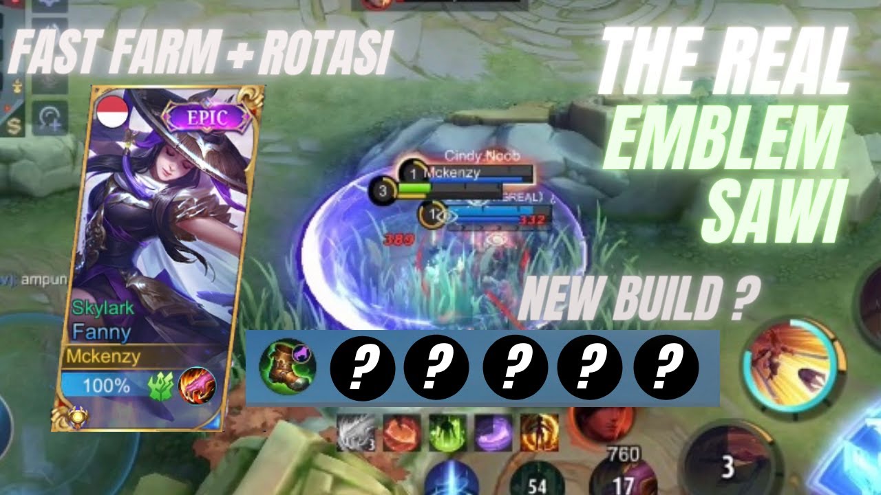 TUTORIAL FANNY EMBLEM JUNGLE I FANNY EMBLEM SAWI FULL BUILD + GAMEPLAY ...