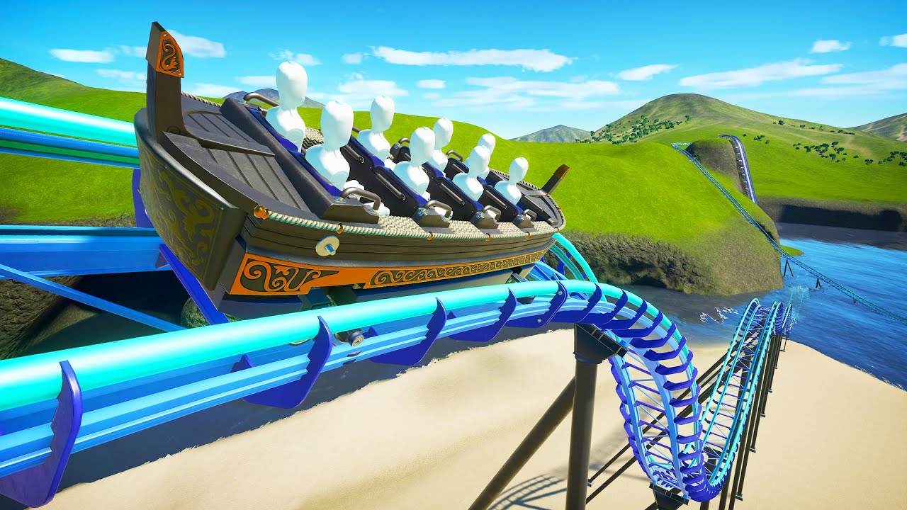A crazy boat situation... in Planet Coaster - YouTube