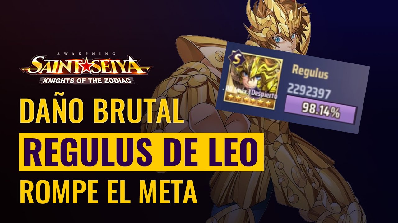 🦁 REGULUS ESTÁ ROTO – EL daño bestial que rompe el meta de Seiya ...