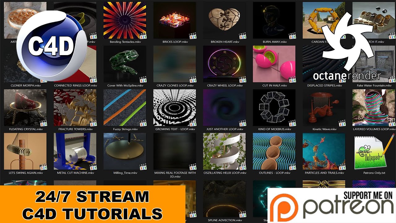 24/7 C4D Tutorials - YouTube