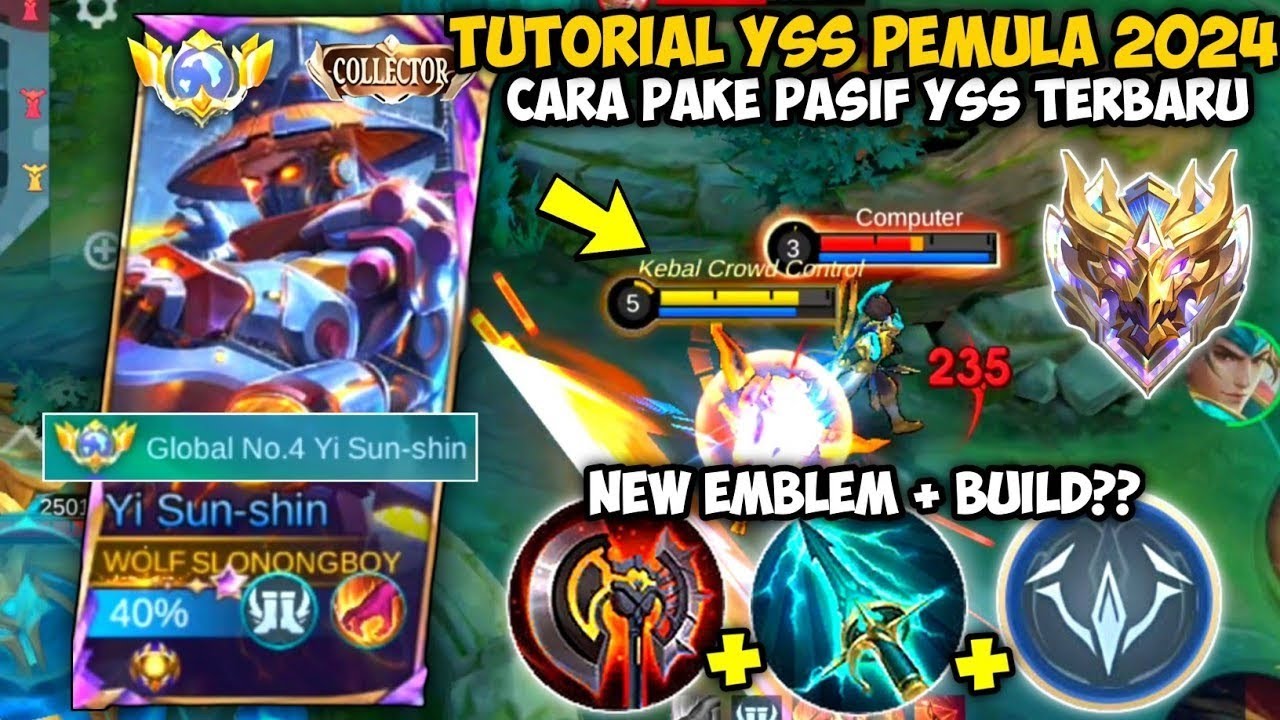 CARA SEMPURNA DAN AGRESIF BERMAIN PASIF YSS!! YSS BEST BUILD & EMBLEM ...