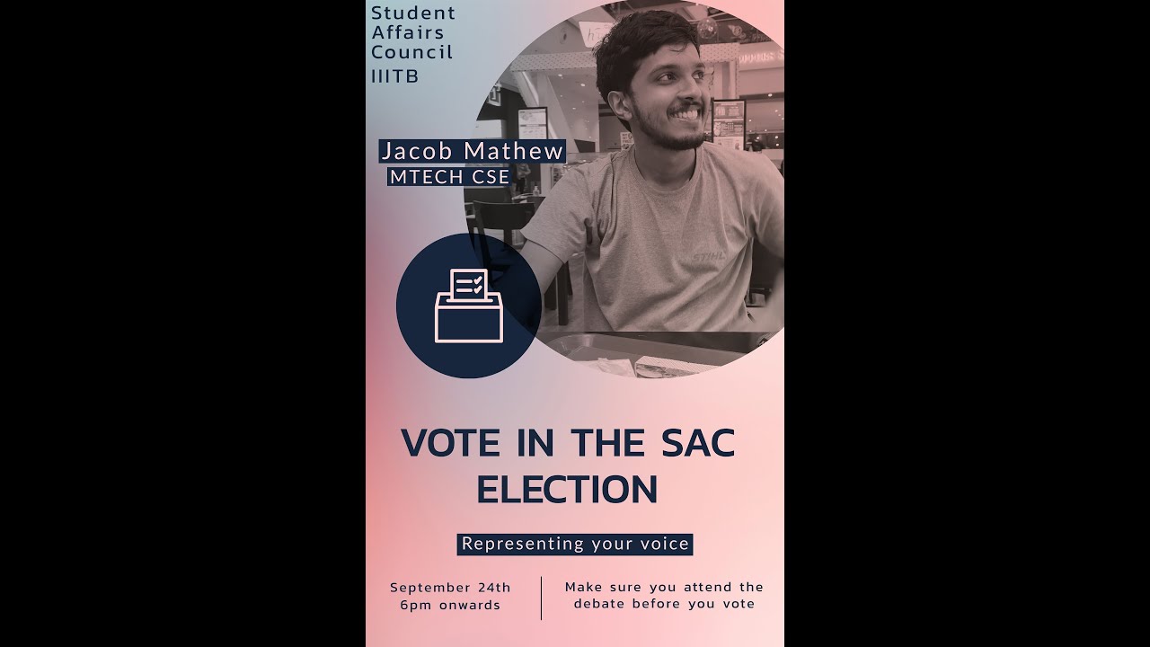 Jacob Mathew SAC Election Promotion 2 - YouTube